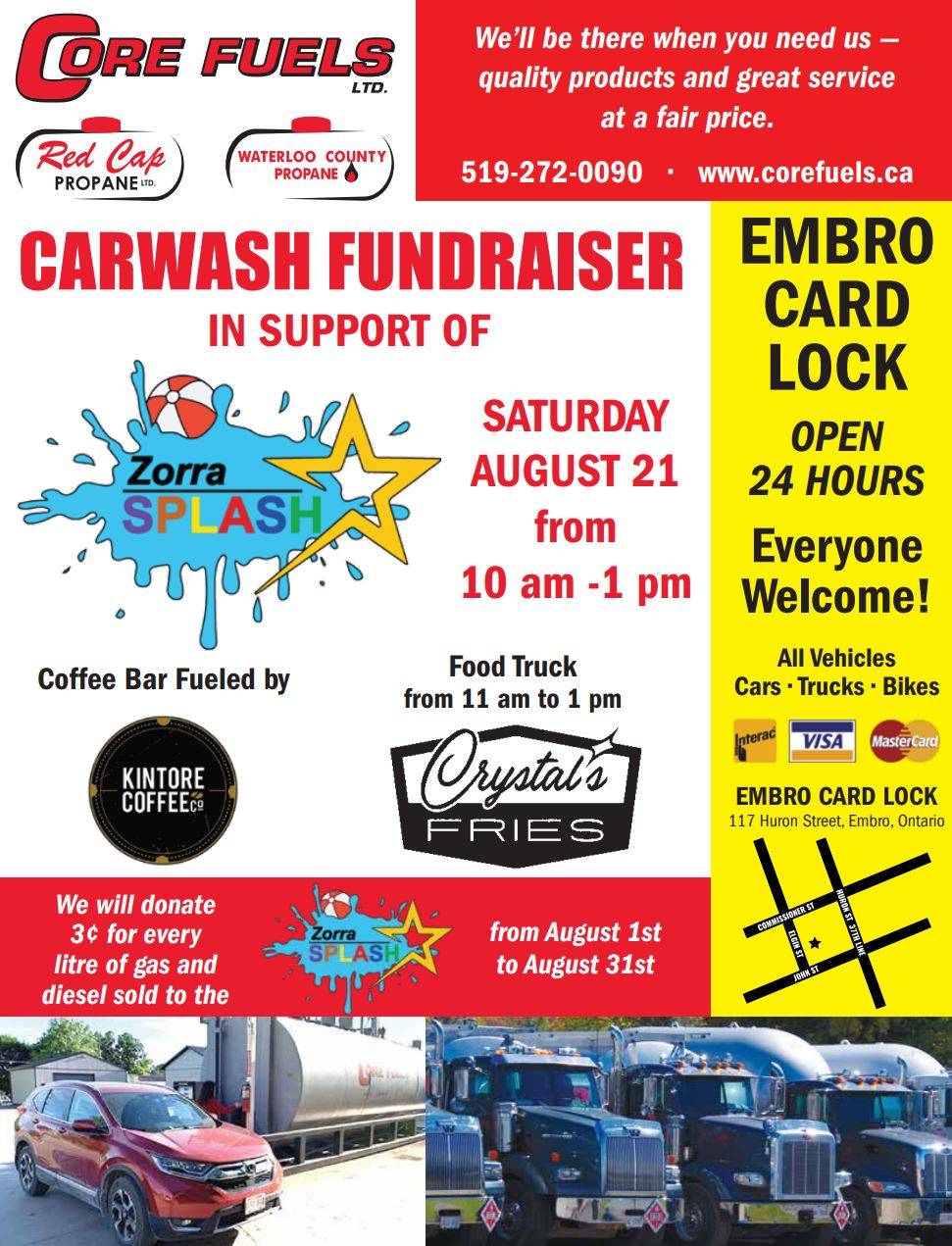 Core Fuels is Supporting the Embro Splash Pad | Core Fuels